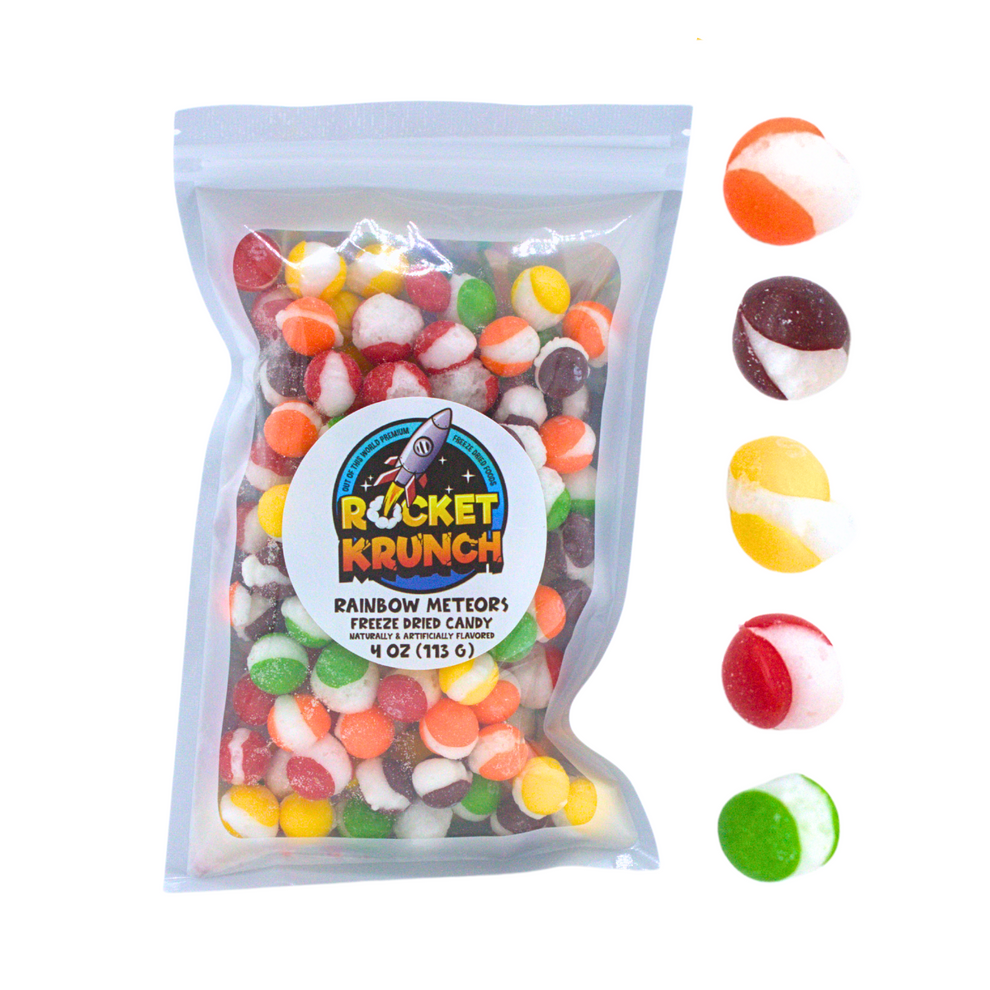 Rainbow Meteors Freeze-Dried Candy – Rocket Krunch