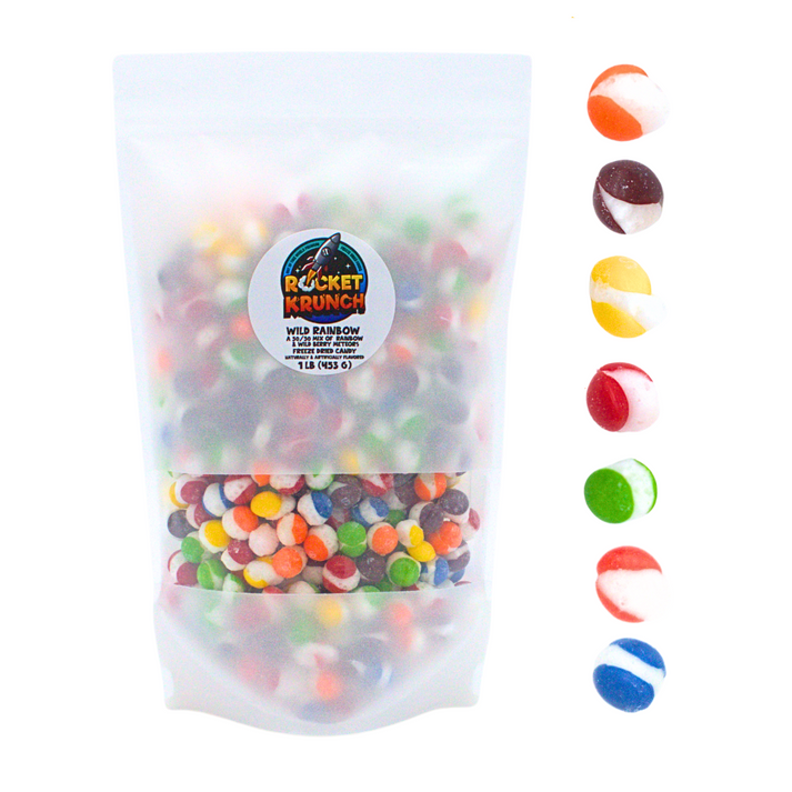 50/50 Mix of Rainbow and Wild Berry Meteors Freeze Dried Candy – Rocket ...