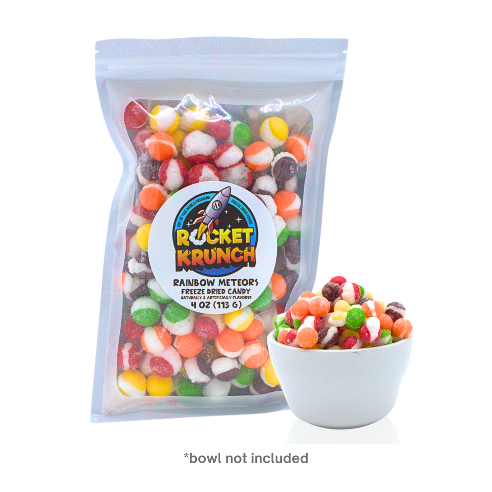 Rainbow Meteors Freeze-Dried Candy – Rocket Krunch